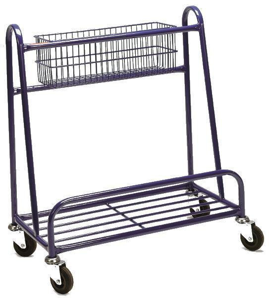Small Panel Trolley with Basket 860mm x 520mm DBT102