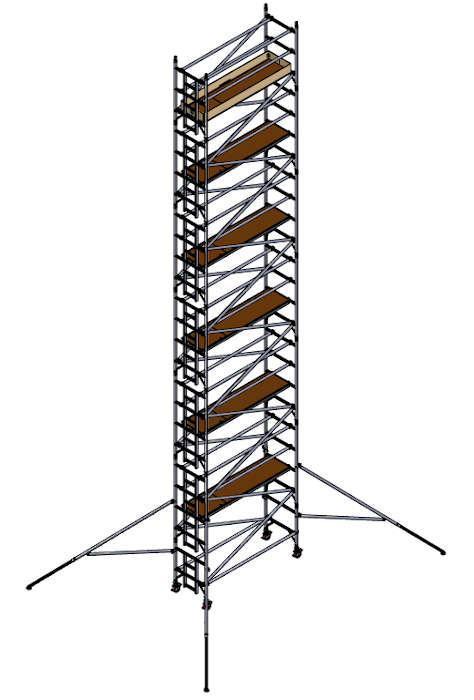 Scaffold Tower UTS 1.8m x Single Width x 11.7m High